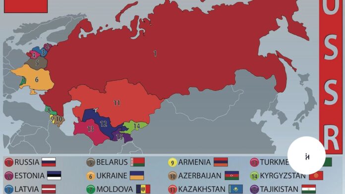 Soviet Union Map – History, Borders & Cold War Geography ...