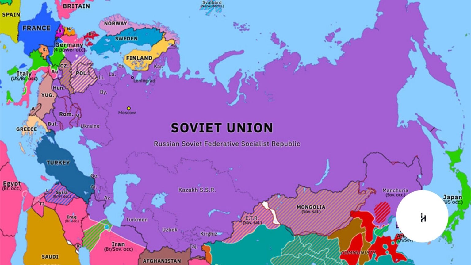 Soviet Union Map – History, Borders & Cold War Geography ...